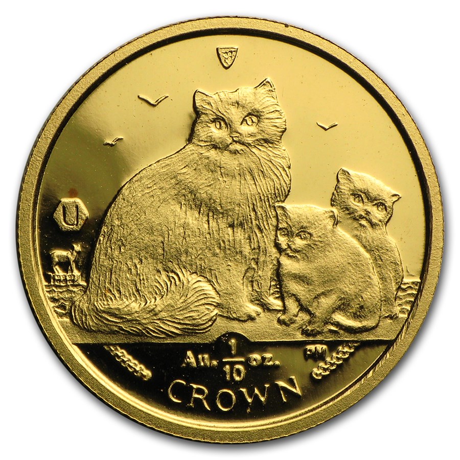 Buy 2007 Isle of Man 1/10 oz Gold Ragdoll Cat BU | APMEX