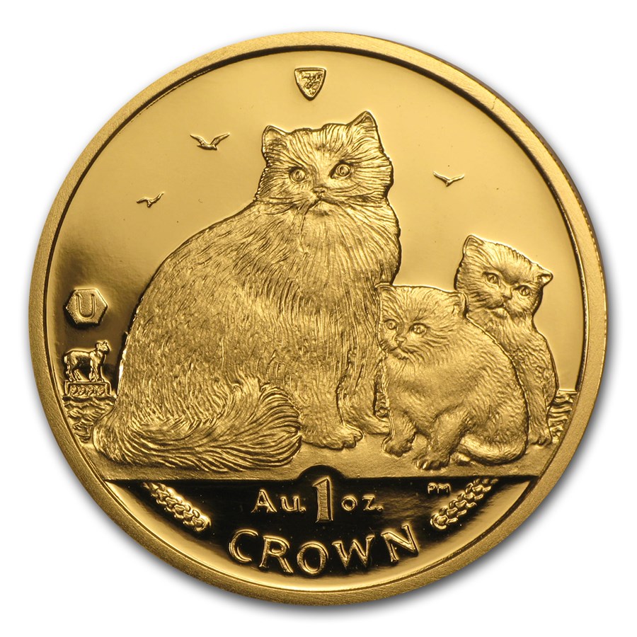 Buy 2007 Isle of Man 1 oz Gold Ragdoll Cat BU | APMEX