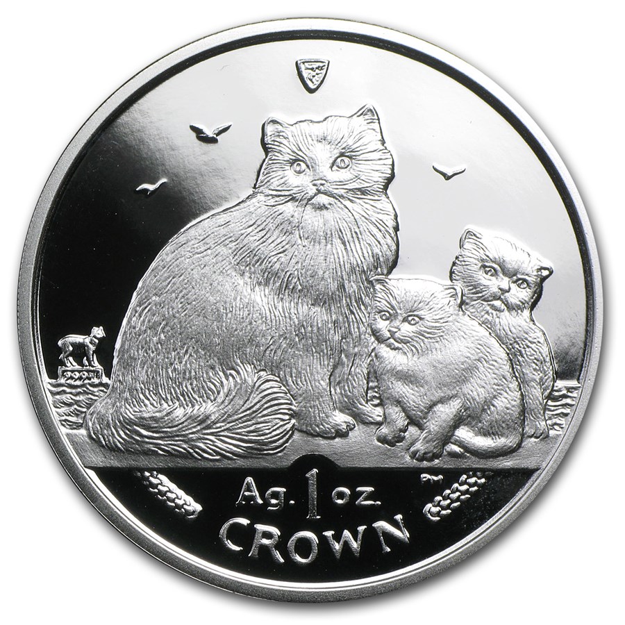 Buy 2007 Isle of Man 1 oz Silver Ragdoll Cats Proof | APMEX