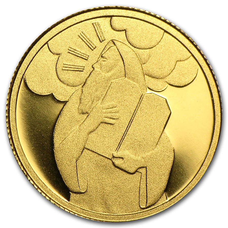 Buy 2007 Israel 1/25 oz Proof Gold Moses | APMEX