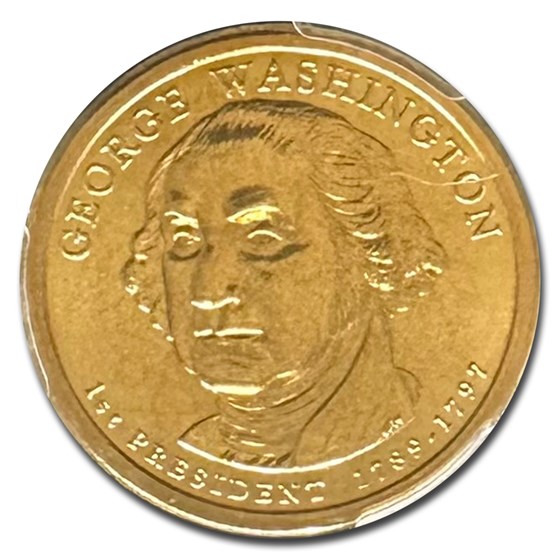 2007-P George Washington Dollar MS-65 PCGS (Missing Edge Letters)