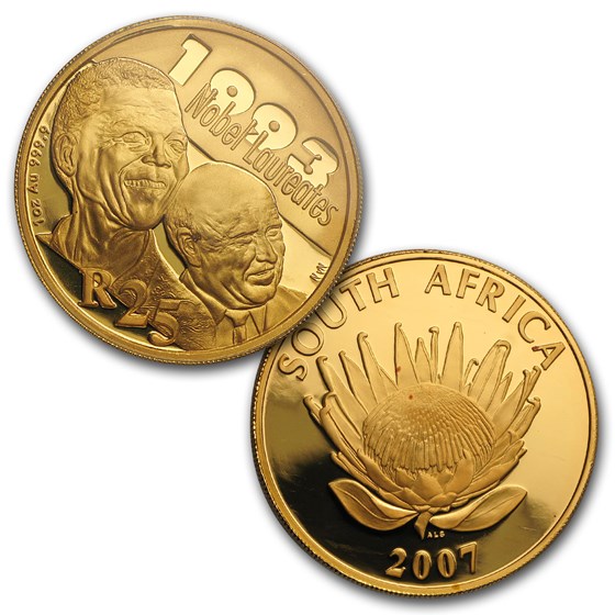 Buy 2007 South Africa 5-Coin Mandela/de Klerk Protea Set Proof | APMEX