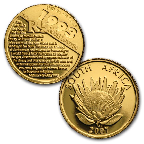 Buy 2007 South Africa 5-Coin Mandela/de Klerk Protea Set Proof | APMEX