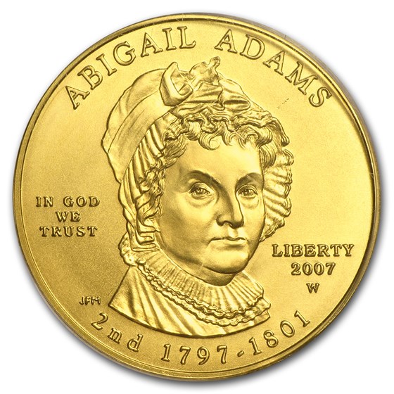 Buy 2007-W 1/2 oz Gold Abigail Adams MS-69 PCGS (FirstStrike®) | APMEX