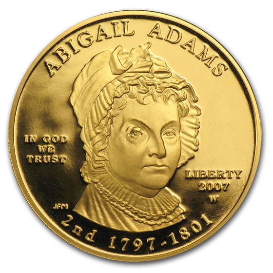 Buy 2007-W 1/2 oz Proof Gold Abigail Adams (w/Box & COA) | APMEX