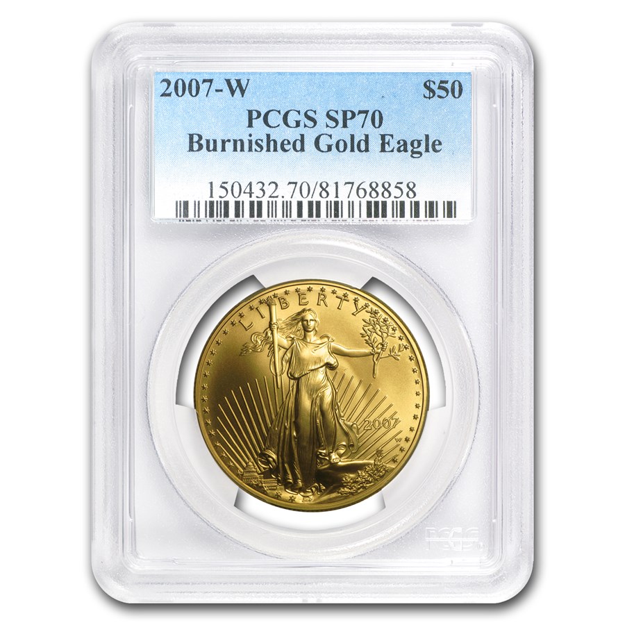 Buy 2007-W 1 oz Burnished Gold Eagle MS/SP-70 PCGS | APMEX