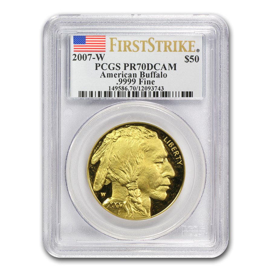 Buy 2007-W 1 oz Proof Gold Buffalo PR-70 PCGS (FirstStrike®) | APMEX