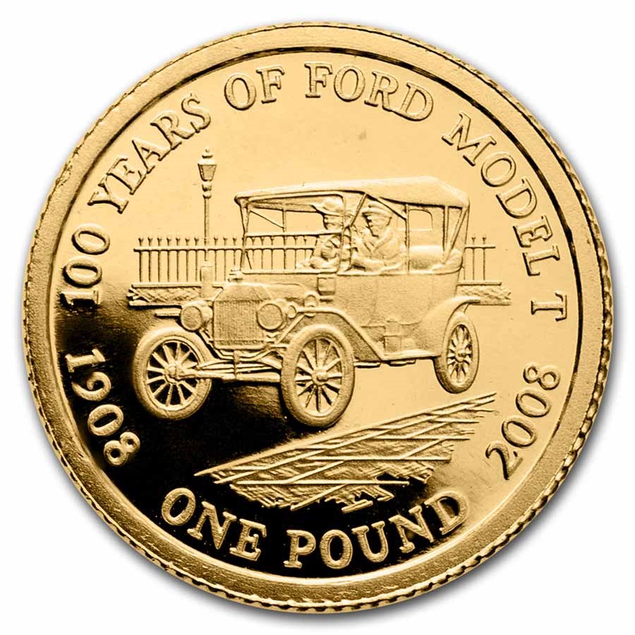 Buy 2008 Alderney 1/25 oz Gold PF: 100th Anniversary Ford's Model-T | APMEX