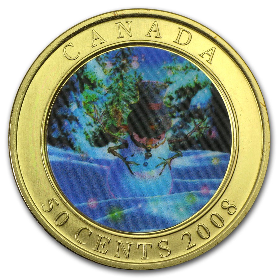 Buy 2008 Canada $0.50 Christmas Lenticular Coin (Holiday Snowman) | APMEX