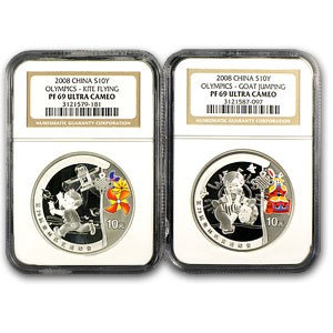 Buy 2008 China 6-Coin Gold & Silver Olympic Proof Set PF-69 NGC | APMEX