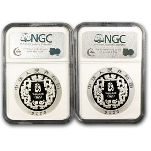 Buy 2008 China 6-Coin Gold & Silver Olympic Proof Set PF-69 NGC | APMEX