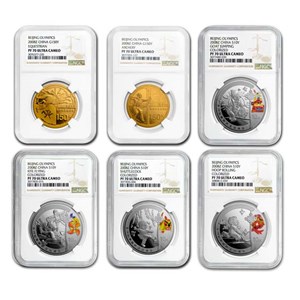 Buy 2008 China 6-Coin Gold & Silver Olympic Proof Set PF-70 NGC | APMEX