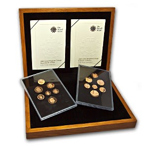 Buy 2008 Great Britain 7-Coin Gold Emblems of Britain Shield Prf Set ...