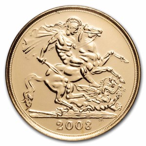2008 Great Britain Gold Sovereign BU (Royal Mint Sealed)
