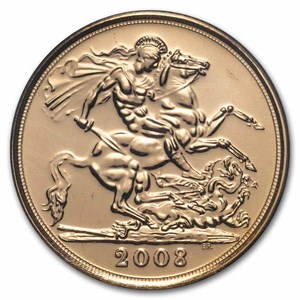 2008 Great Britain Gold Sovereign BU