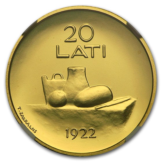 Buy 2008 Latvia Gold 20 Lati BU | APMEX