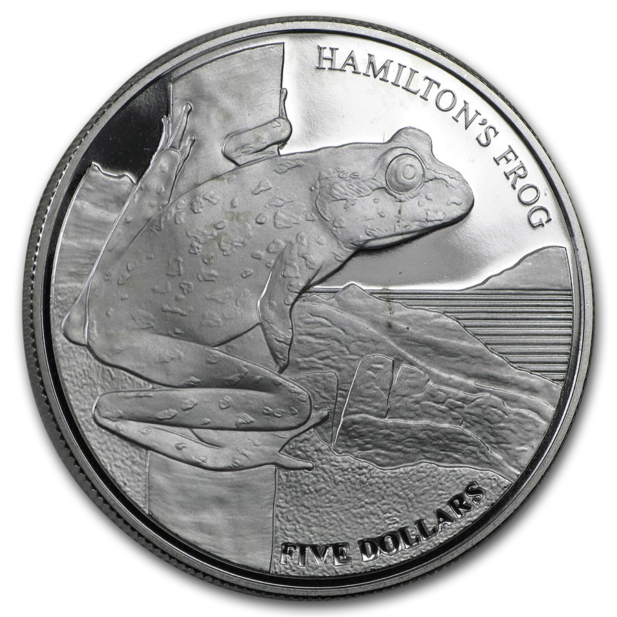Buy 2008 New Zealand 1 oz Silver $5 Hamilton's Frog Proof (Cap Only ...