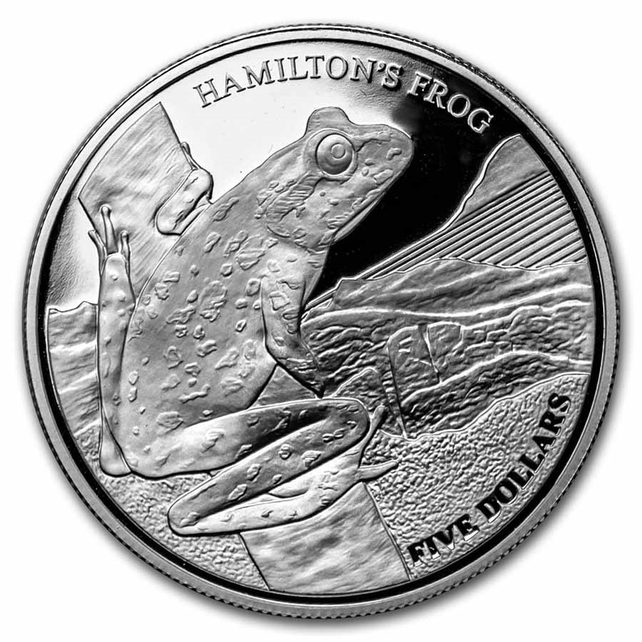 Buy 2008 New Zealand 1 oz Silver $5 Hamilton's Frog Proof | APMEX