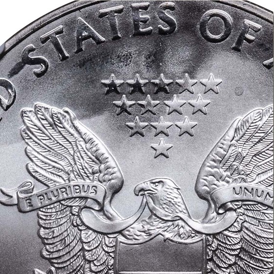 Buy 2008 Silver American Eagle MS-69 NGC (Obv & Rev Strike Thru) | APMEX