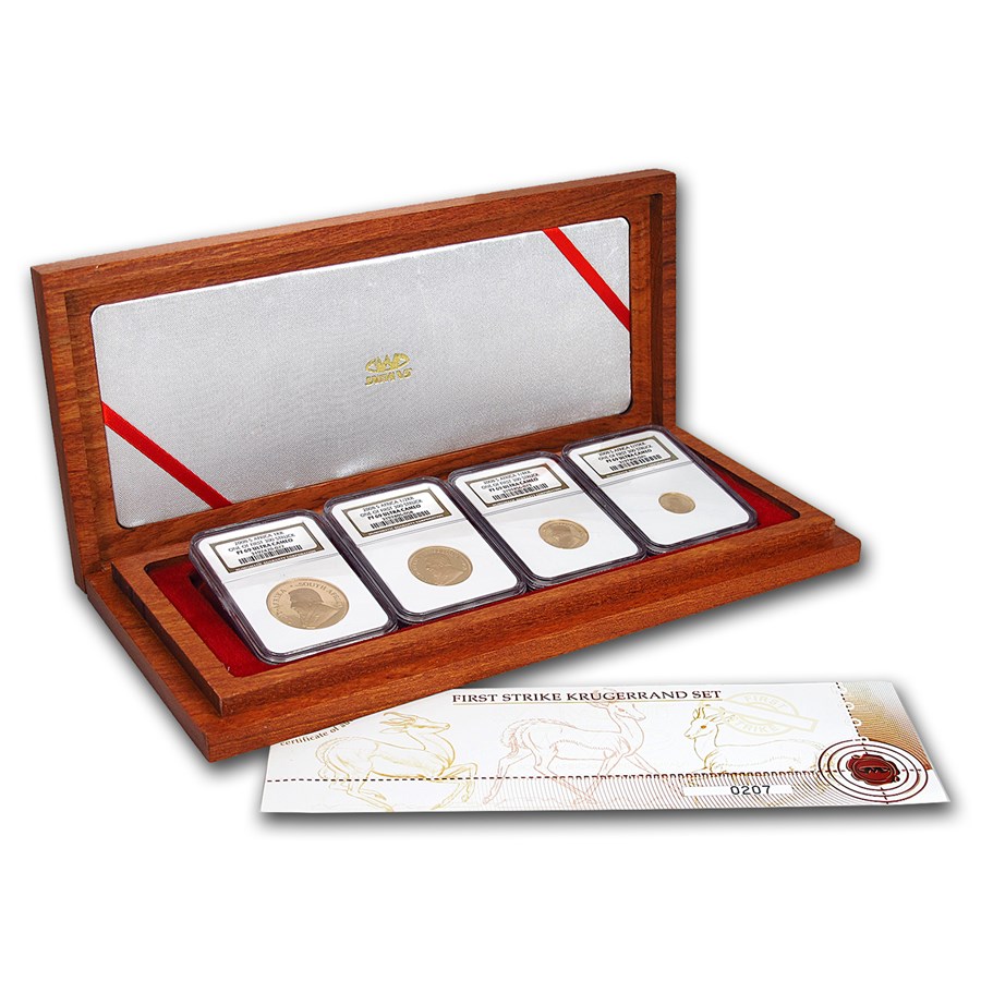 Buy 2008 South Africa 4-Coin Gold Krugerrand Proof Set PF-69 NGC | APMEX