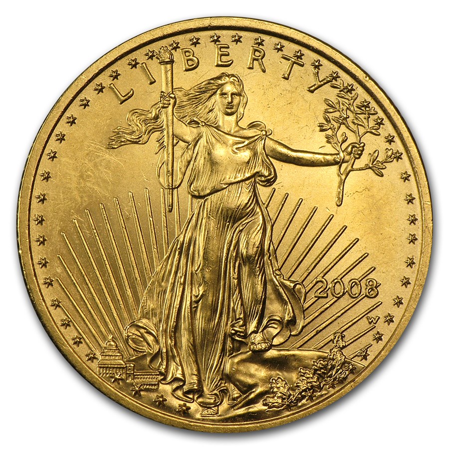 Buy 2008-W 1/4 oz Burnished American Gold Eagle (Damaged) | APMEX