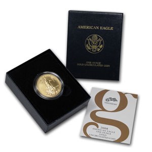 Buy 2008-W 1 oz Burnished Gold Eagle (w/Box & COA) | APMEX