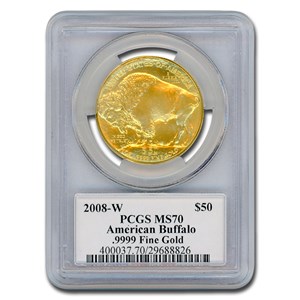 Buy 2008-W 1 oz Gold Buffalo MS-70 PCGS (Moy) | APMEX