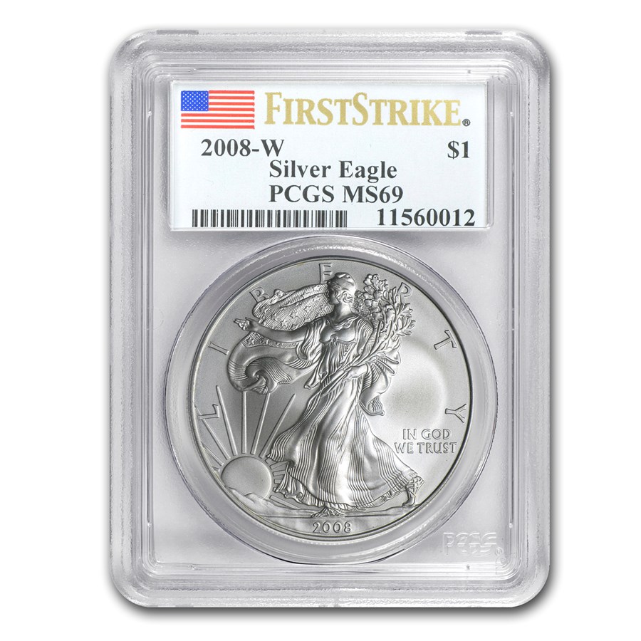 Buy 2008-W Burnished American Silver Eagle MS-69 PCGS (FS) | APMEX