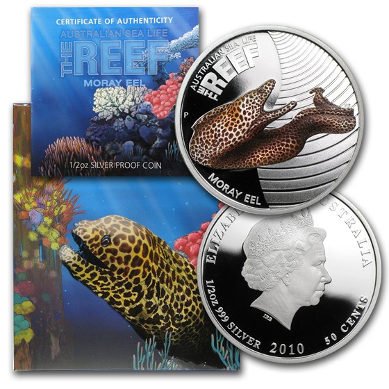 Buy 2009-10 Australia 5-Coin 1/2 oz Silver Sea Life I Proof Set | APMEX