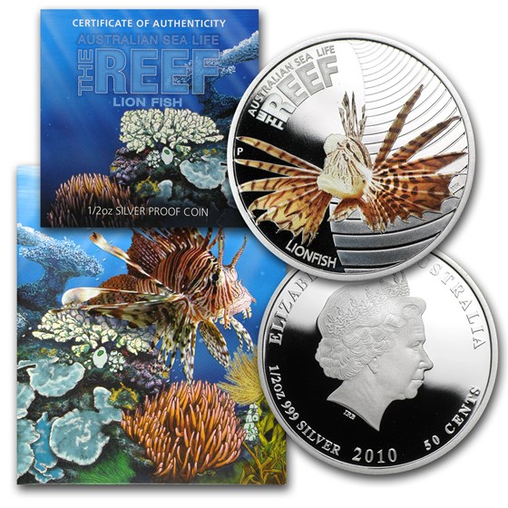 Buy 2009-10 Australia 5-Coin 1/2 oz Silver Sea Life I Proof Set | APMEX