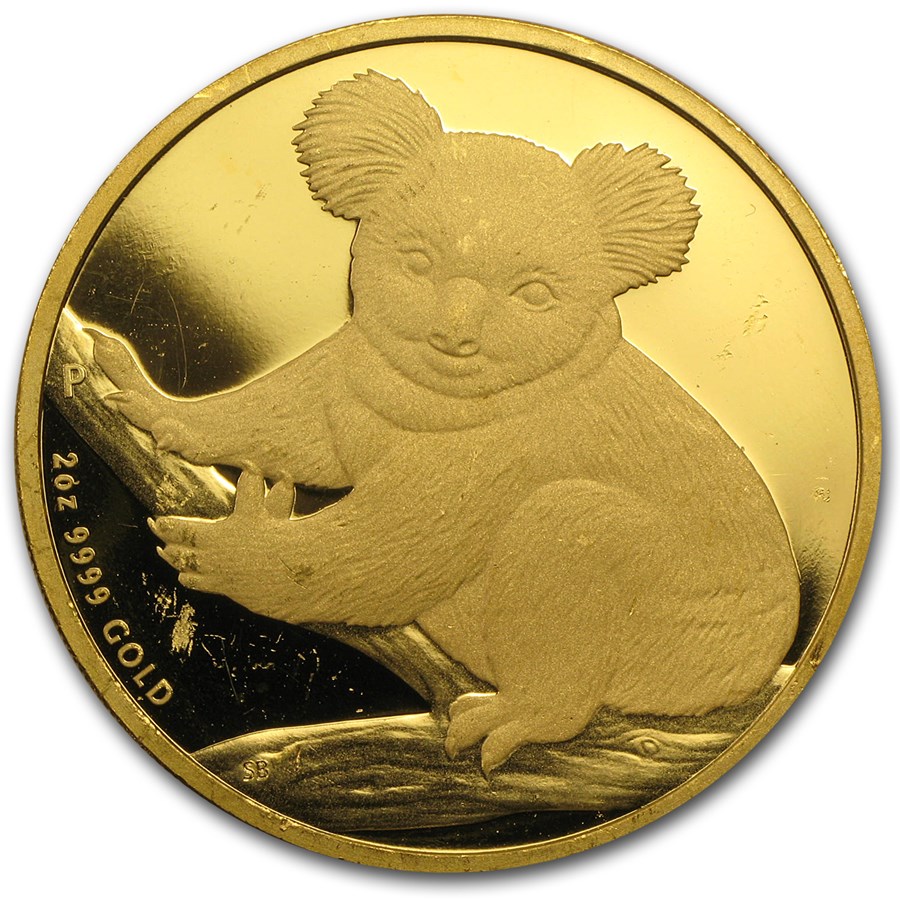 Buy 2009 2 oz Proof Australian Gold Koala (Abrasions) | APMEX