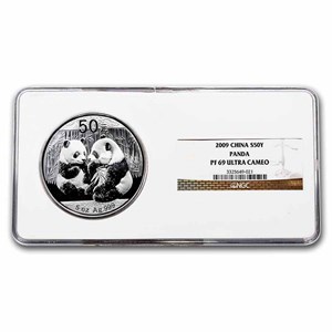 2009 China 5 oz Silver Panda PF-69 NGC