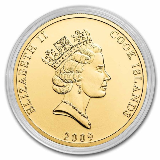 2009 Cook Islands 1 oz Gold Bounty Coin