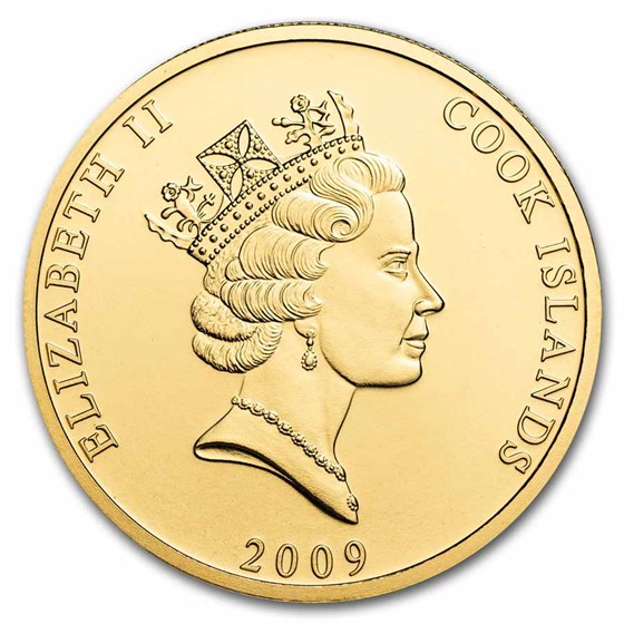 2009 Cook Islands 1 oz Gold Bounty Coin