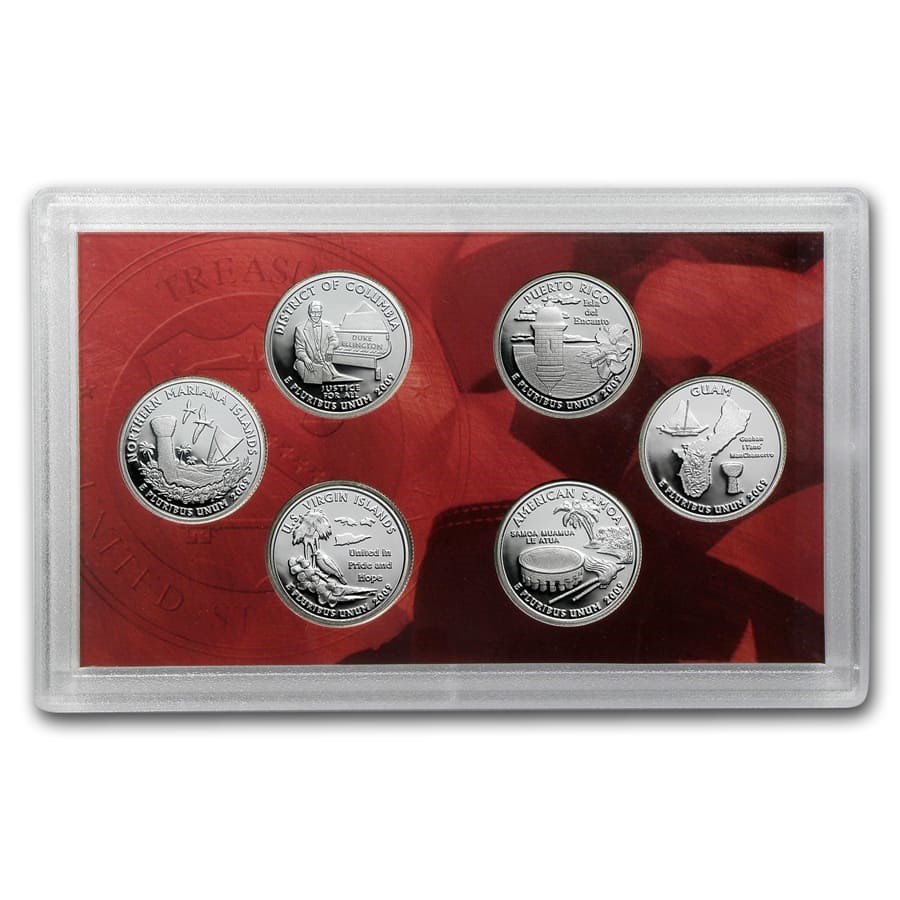 Buy 2009 D.C. & U.S. Territories Quarters Silver Prf Set (No Box/COA) | APMEX