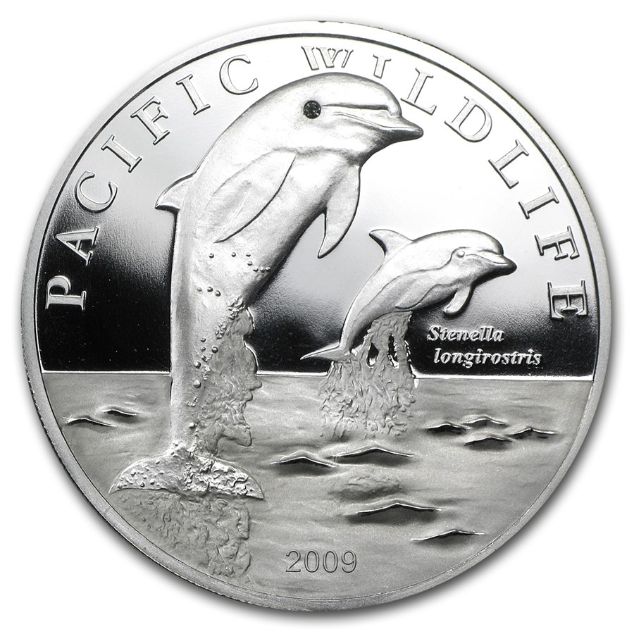 Buy 2009 Niue Proof Silver $2 Pacific Wildlife Spinner Dolphins | APMEX