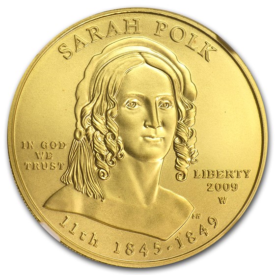 Buy 2009-W 1/2 oz Gold Sarah Polk MS-70 NGC | APMEX