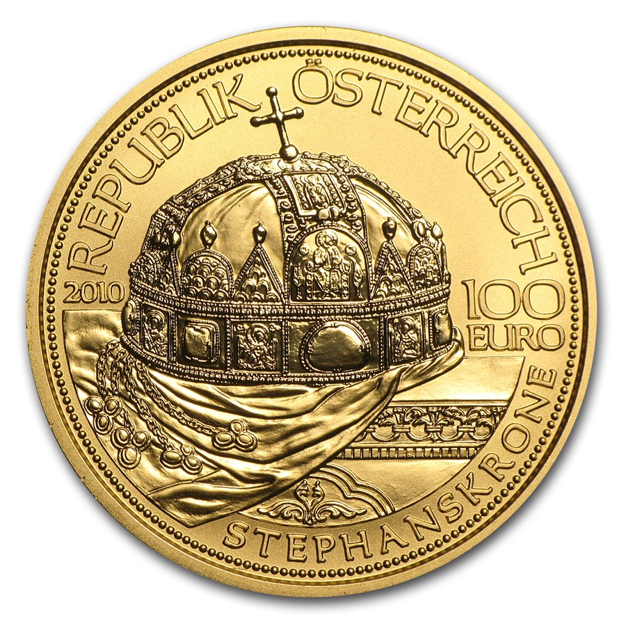 Buy 2010 Austria Gold 100 Euro Hungarian Crown of St. Stephen Proof | APMEX