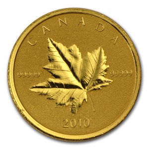 Buy 2010 Canada 1/5 oz Gold Maple Leaf Specimen (Piedfort) | APMEX