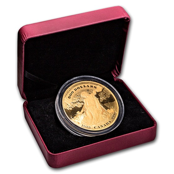 Buy 2010 Canada 5 oz Gold $500 Anniv of Bank Notes (Box & COA) | APMEX