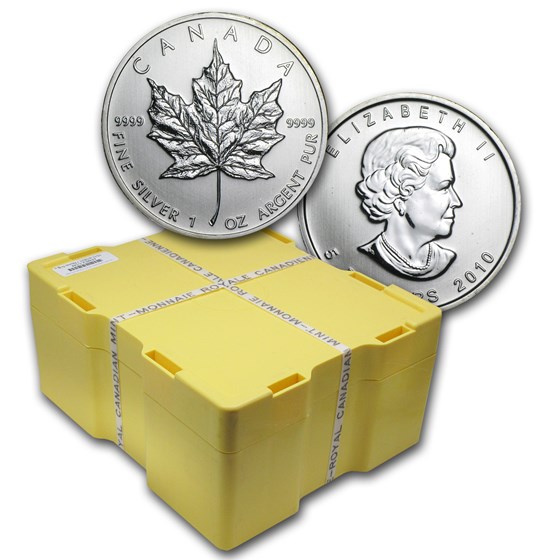 Buy 2010 Canada 500-Coin Silver Maple Leaf Monster Box (Sealed) | APMEX