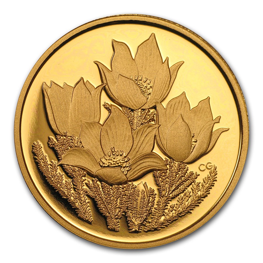 Buy 2010 Canada Proof Gold $350 Prairie Crocus (w/Box & COA) | APMEX