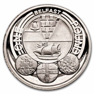 2010 Great Britain Belfast Silver £1 Pound Proof