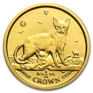 Buy 2010 Isle of Man 1/25 oz Gold Abyssinian Cat BU | APMEX