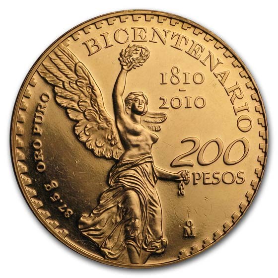 Buy 2010 Mexican Gold 200 Pesos Bicentenary Commem Proof Details | APMEX