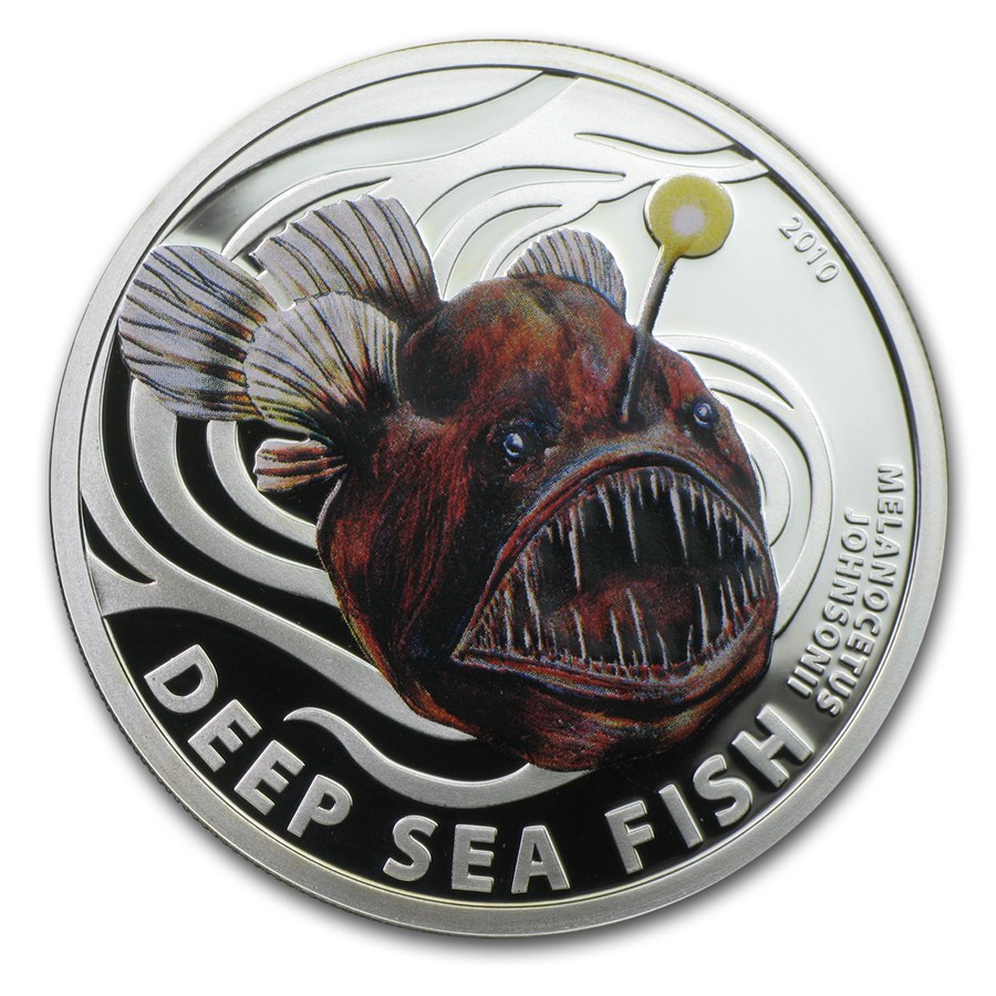 Buy 2010 Pitcairn Islands Silver Deep Sea Fish Melanocetus Johnsonii ...