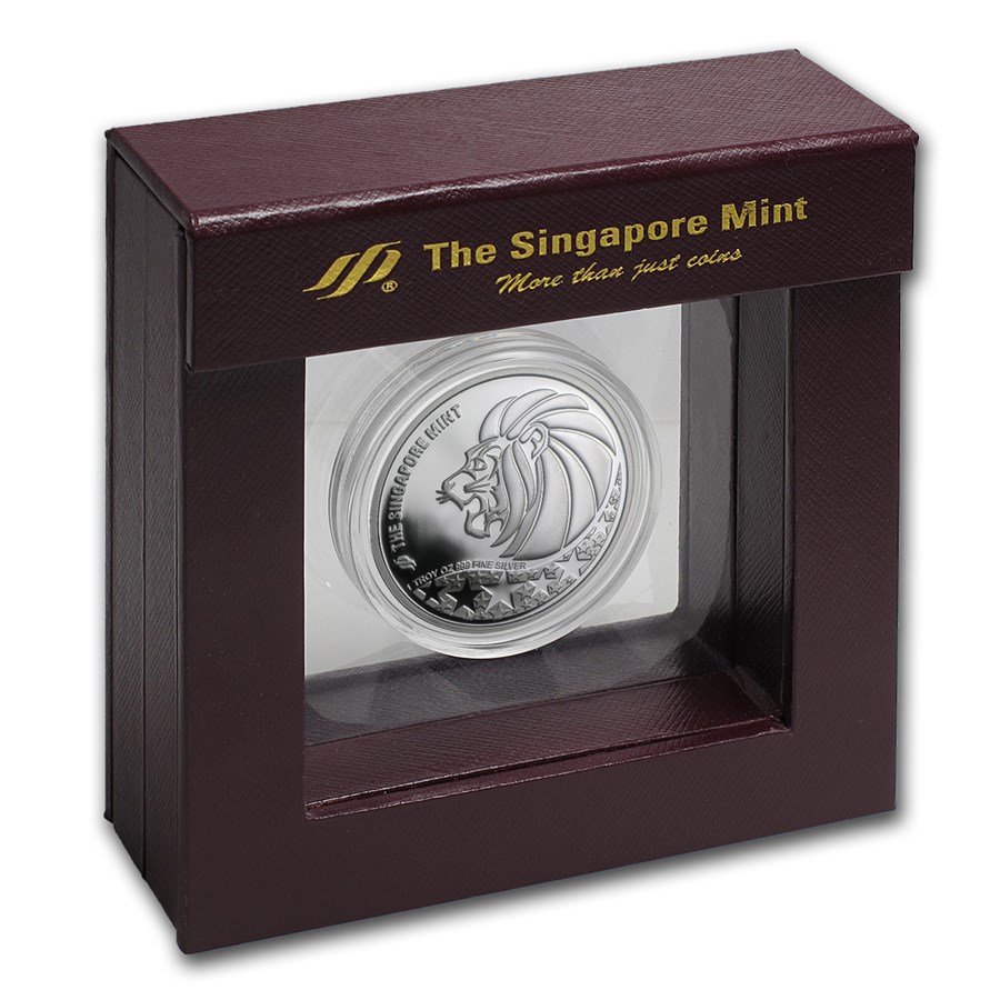 Buy 2010 Singapore 1 oz Silver Lion Medallion | APMEX