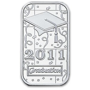 Buy 2011 1 oz Graduation Silver Bar (w/Box & Capsule) | APMEX