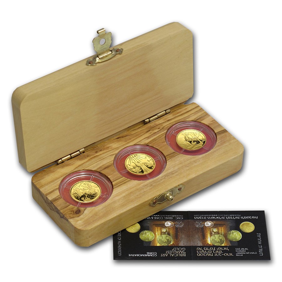 Buy 2011-13 Israel 3-Coin Gold Biblical Art Series Proof Set | APMEX