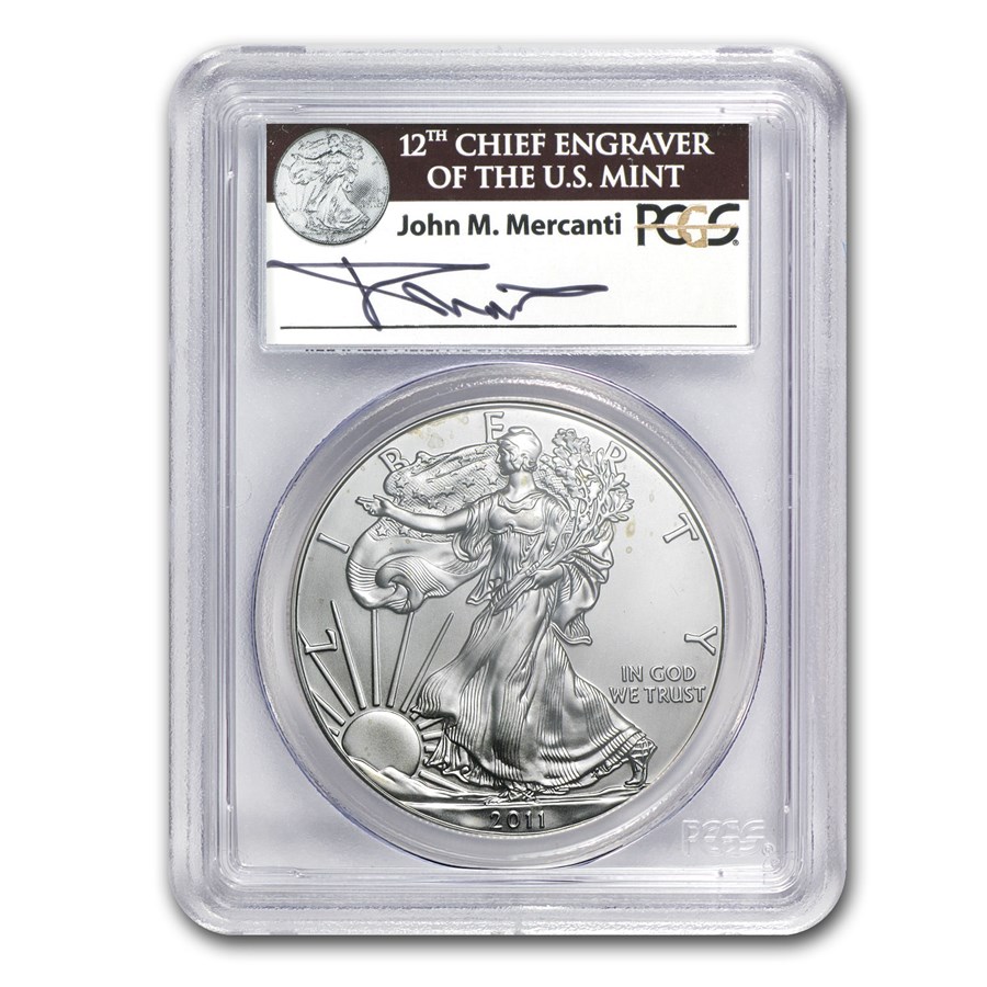 Buy 2011 American Silver Eagle MS-69 PCGS (John Mercanti) | APMEX